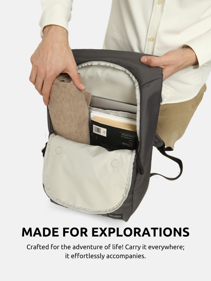 Shop Globetrotter Backpack Online - Slate Grey | The Gusto